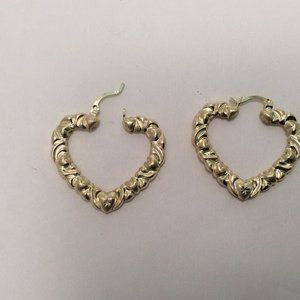 Impressed Jewelry | Jewelry | K Real Gold Hugs Kisses Ox Xo Heart Hoop ...